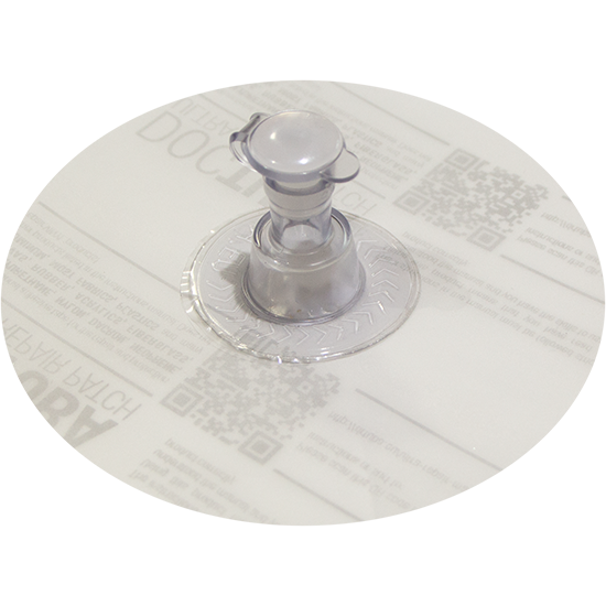 Adhesive Inflate valve 9mm (ball), XL base