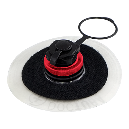 Adhesive Ozone Boston In Out Valve with red cap